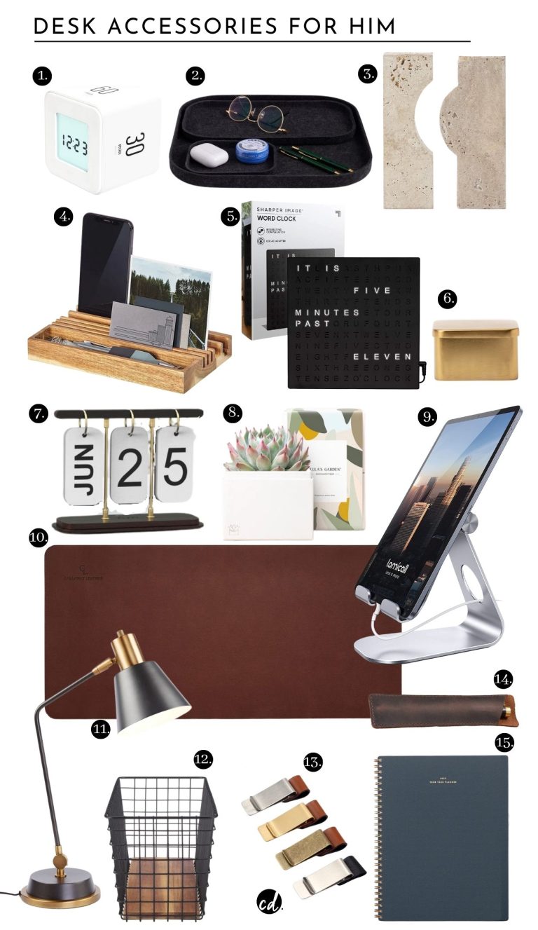 15 Stylish Office Desk Accessories For Him He'll Love