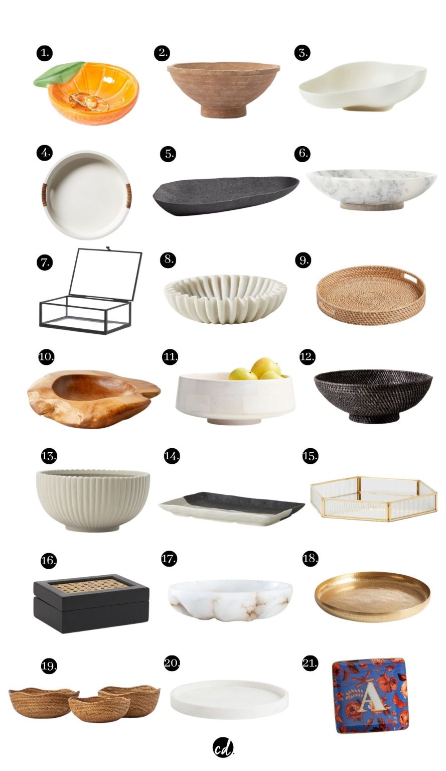 21 Gorgeous Catch All Bowls & Trays To Display - Chloe Dominik