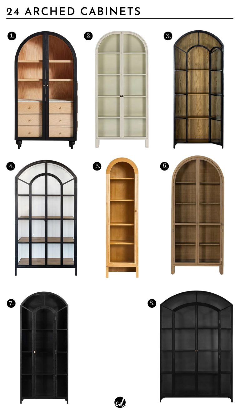 24 Beautiful Arched Cabinets To Upgrade Your Room