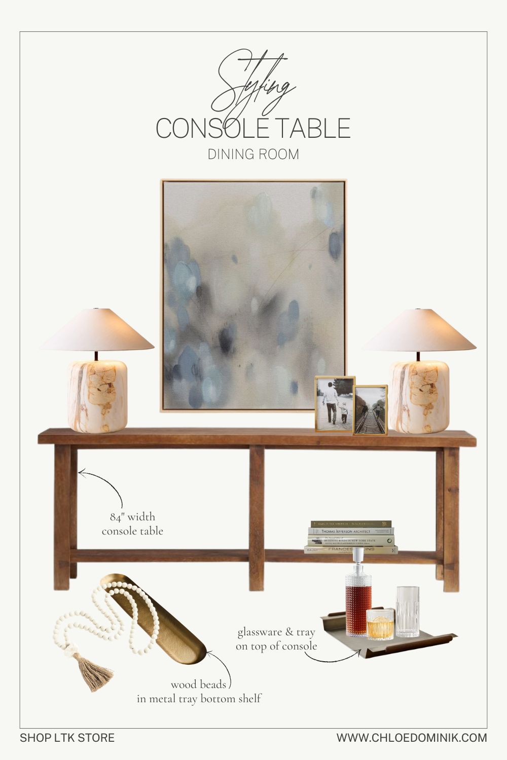 The Ultimate Guide How To Decorate A Console Table - Chloe Dominik