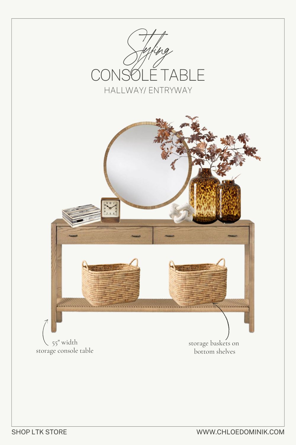 The Ultimate Guide How To Decorate A Console Table - Chloe Dominik