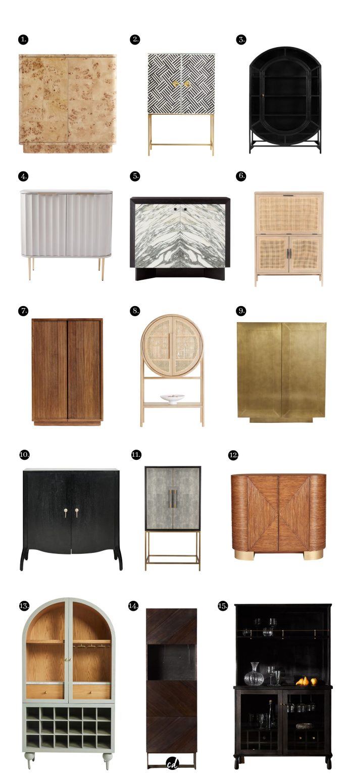 15 Gorgeous Best Home Bar Cabinets For Hosting - Chloe Dominik