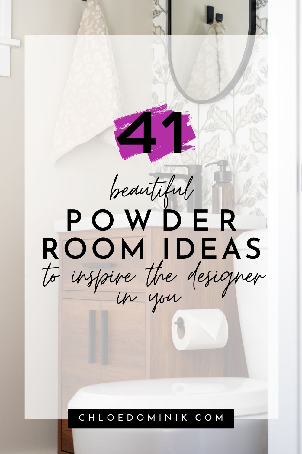 41 Beautiful Powder Room Ideas To Inspire The Designer In You - Chloe ...